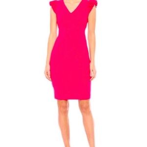 Calvin Klein | Dresses | Calvin Klein Hot Pink Midi Dress | Poshmark